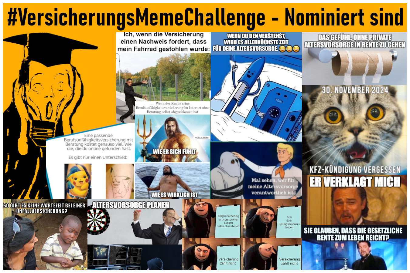 Verschiedene Memes